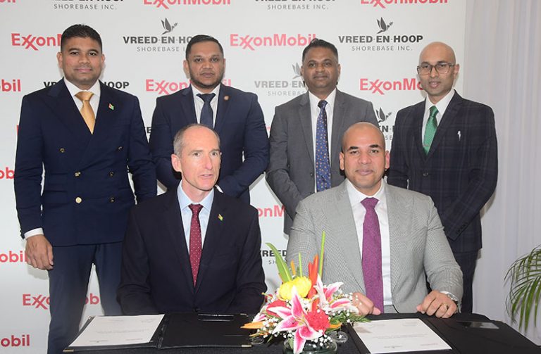 Vreed-En-Hoop Shorebase signs US$300M pack with Exxon Mobil - Guyana ...