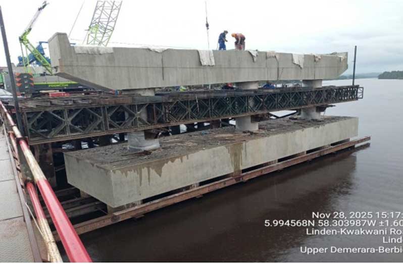US$35M Wismar/Mackenzie bridge 92.3 per cent complete - Guyana Chronicle