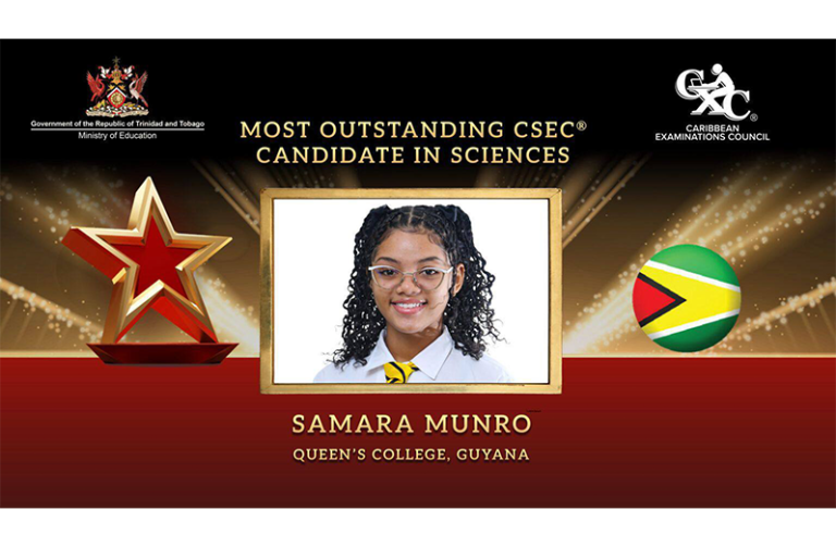 Five Guyanese secure top honours at CXC regional awards - Guyana Chronicle