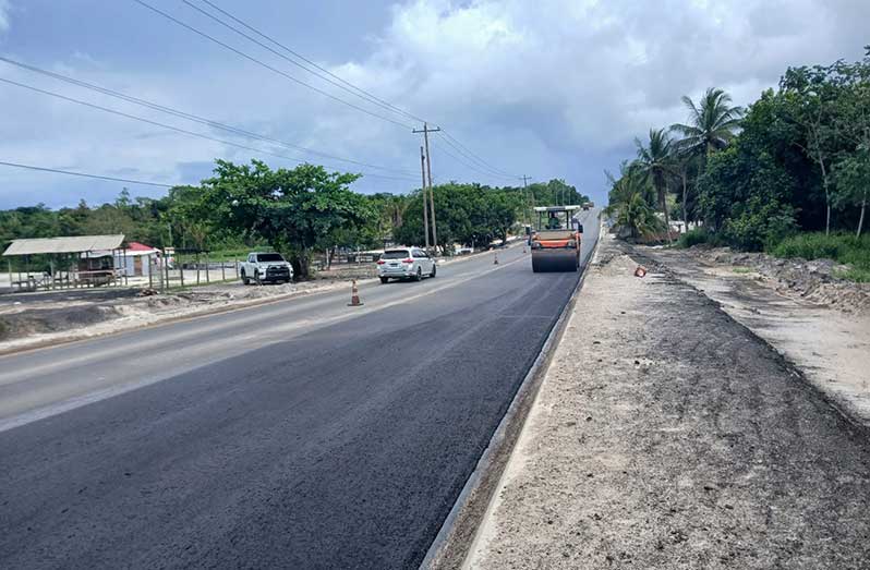 Soesdyke-Linden Highway 62% complete as paving enters final phase ...