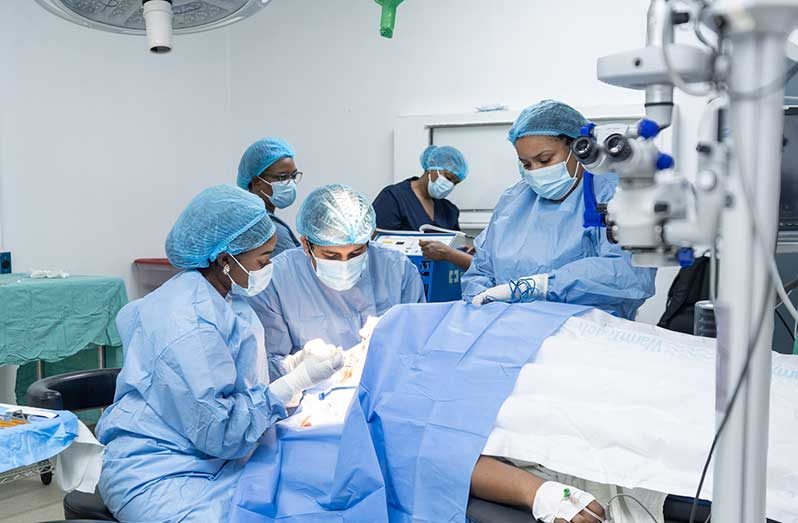 First scleral buckle surgeries performed in Guyana’s public sector ...